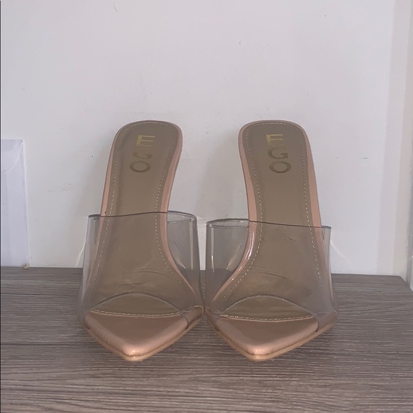 EGO | Shoes | Ego Stiletto Heels Clear | Poshmark